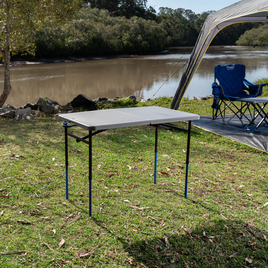 Quest Handy 100 Camp Table, 100cm, Folding Portable – Quest Outdoors ...