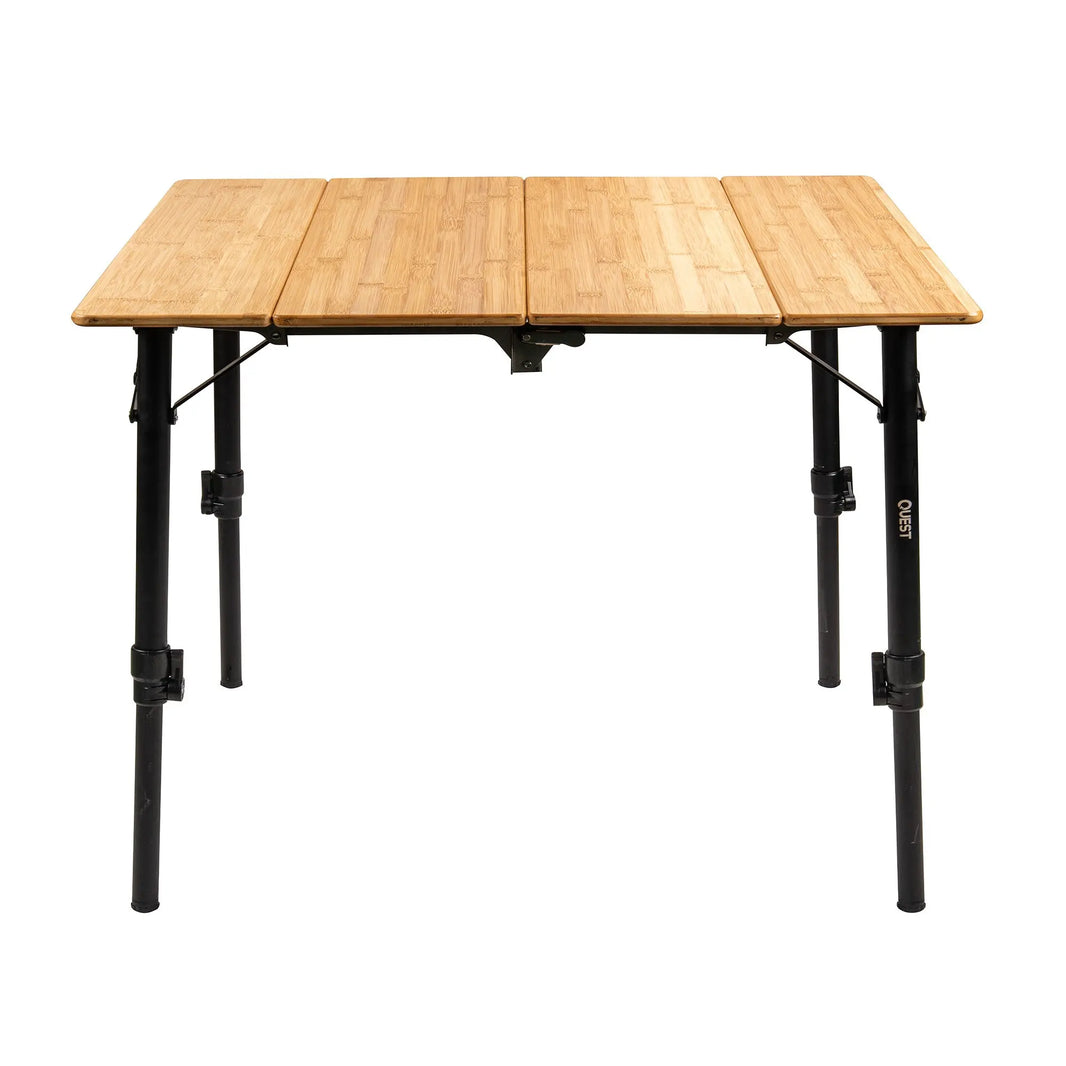 Quest Bamboo Camp Table, Medium 90cm, Natural Bamboo Folding – Quest ...
